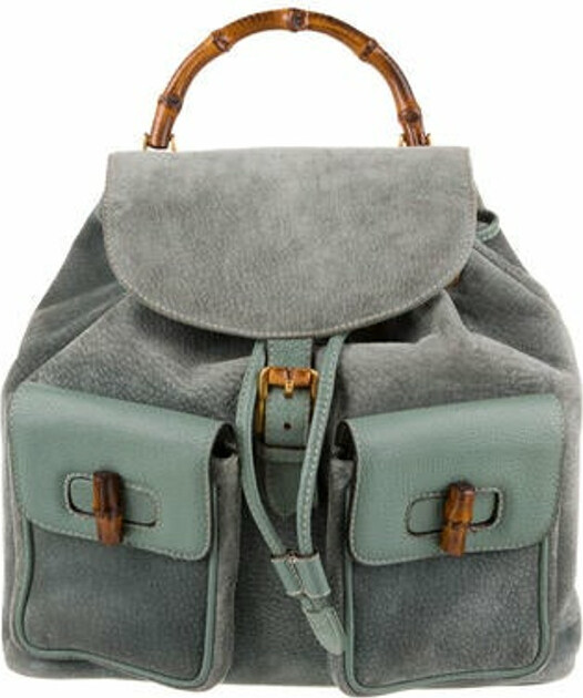 Gucci Bamboo Suede Backpack - ShopStyle