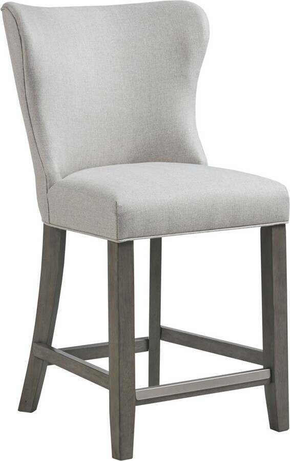 Madison Park Signature Helena 25.5" Fabric Upholstered Counter Stool ...