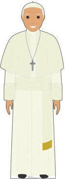 Advanced Graphics Pope Outfit (Illustrated) Cardboard Standup ...