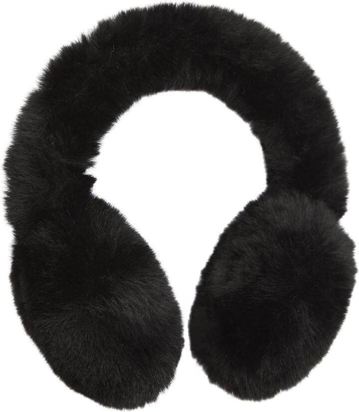 Nooki Design Edie Faux Fur Earmuff-Black - ShopStyle Hats