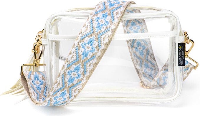 Threaded Pear Clear Courtney Choose Your Strap Handbag - White ...