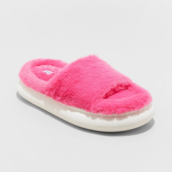 Kids' Tasha Platform Slide Slippers - art class™ Hot Pink XL ...