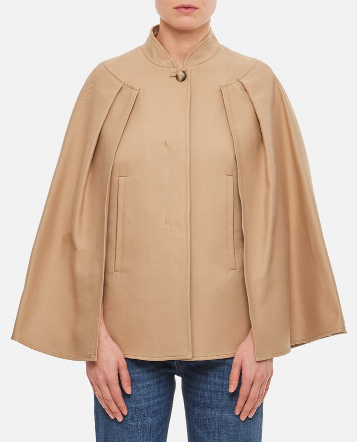 Max Mara Cotton Cape - ShopStyle