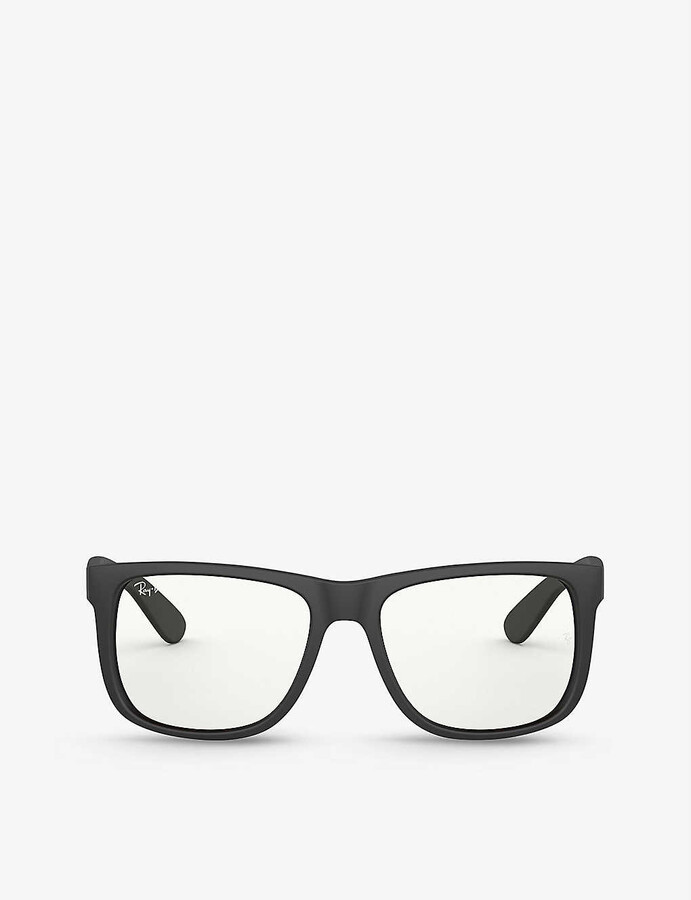 Ray-Ban RB4165 Everglasses Justin Clear rectangle-frame nylon ...