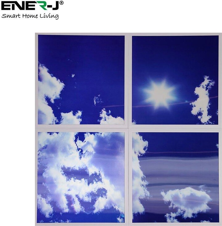 ENER-J Colour Changing and Dimmable SKY Cloud LED Panels 60x60 40W 3D ...