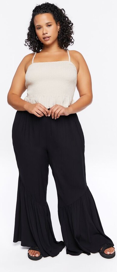 Forever 21 Plus Size Flounce Flare Pants - ShopStyle
