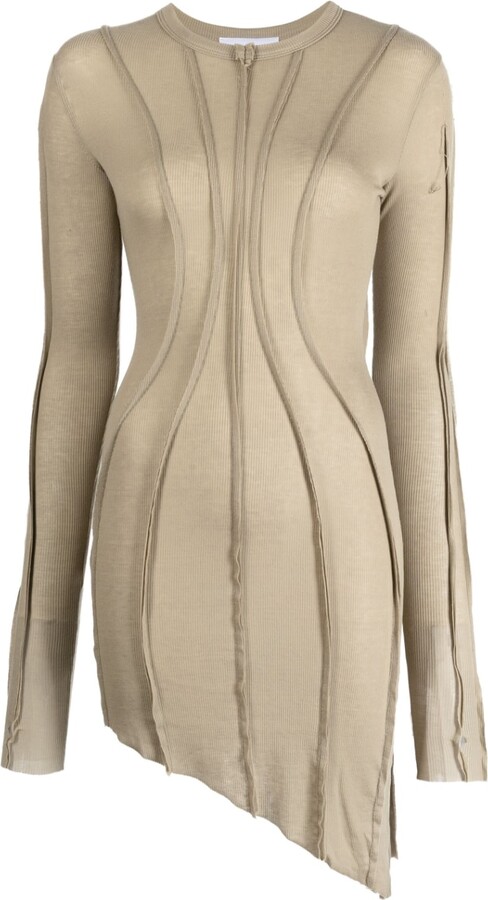 SAMI MIRO VINTAGE Inside-Out Seams Fitted Dress - ShopStyle