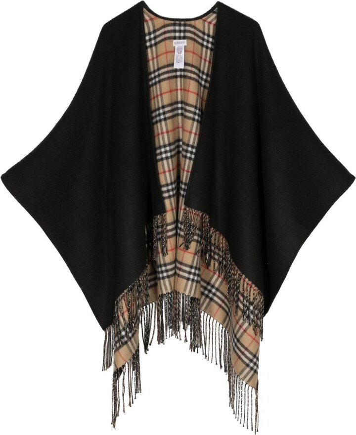 Burberry Wool Reversible Cape - ShopStyle