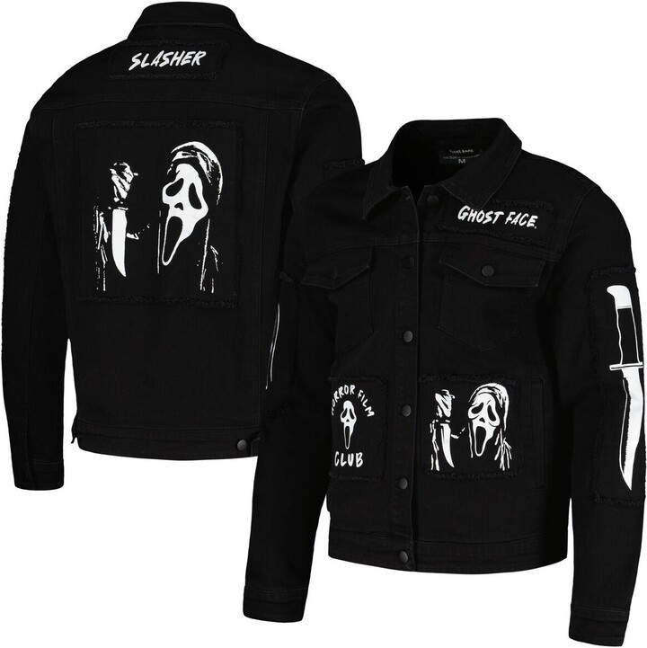 Changes Men's Black Scream Denim Full-Button Jacket - ShopStyle