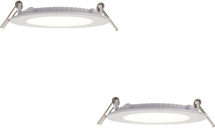 Loops 2 PACK Ultra Slim Recessed Ceiling Downlight - 6W Cool White LED ...