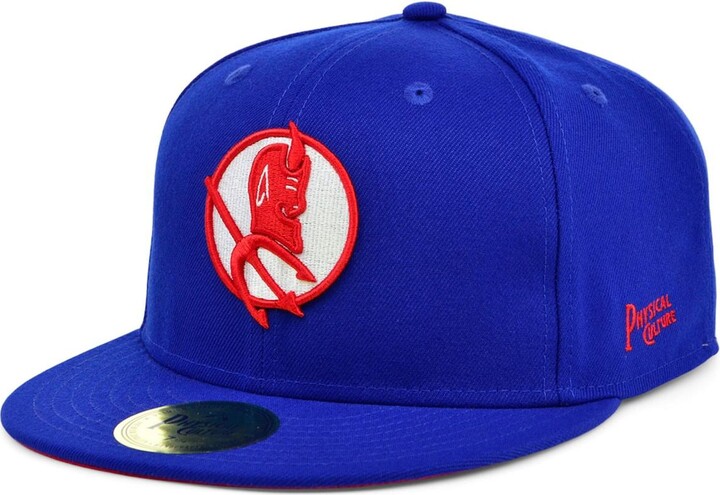 Men's Physical Culture Royal Los Angeles Red Devils Black Fives Fitted ...