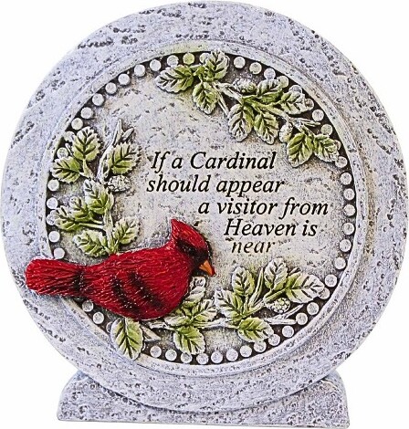 Roman 4.0 Inch Cardinal Memorial Plaque Visitor From Heaven Memorial ...
