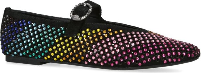 Kurt Geiger Embellished Mayfair Ballet Flats - ShopStyle