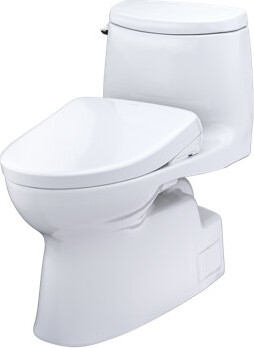 Toto Carlyle II 1.28 GPF Auto Flush Elongated Floor Mounted One-Piece ...
