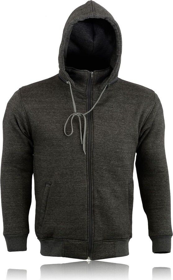 SWIFT WEAR Mens Motorcycle Motorbike Biker Hoodie Jacket Armoured ...