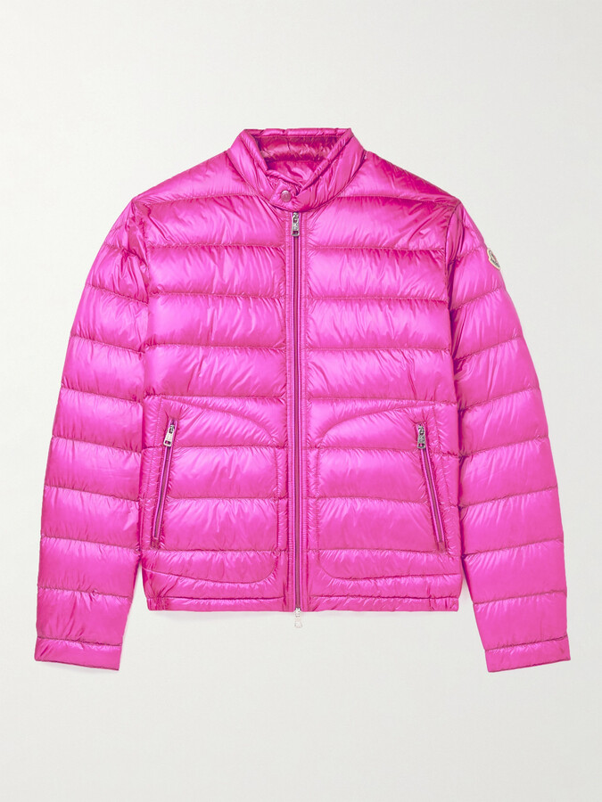 Moncler Acorus Logo-Appliquéd Quilted Glossed-Shell Down Jacket - ShopStyle