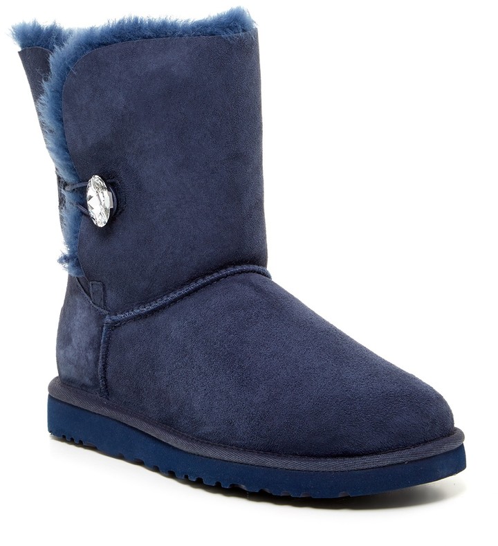 UGG Bailey Button Bling Genuine Shearling Boot - ShopStyle