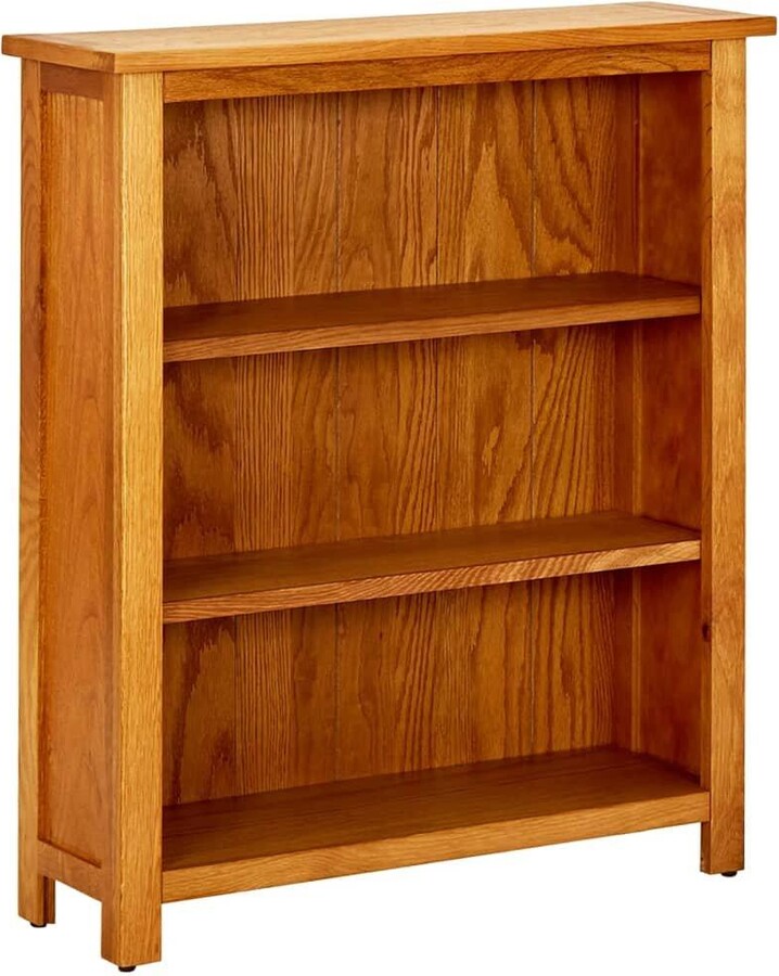 Berkfield Home 3-Tier Bookcase 70x22.5x82 cm Solid Oak Wood - ShopStyle
