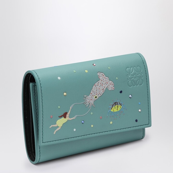 Loewe Light blue Squid small vertical wallet - ShopStyle