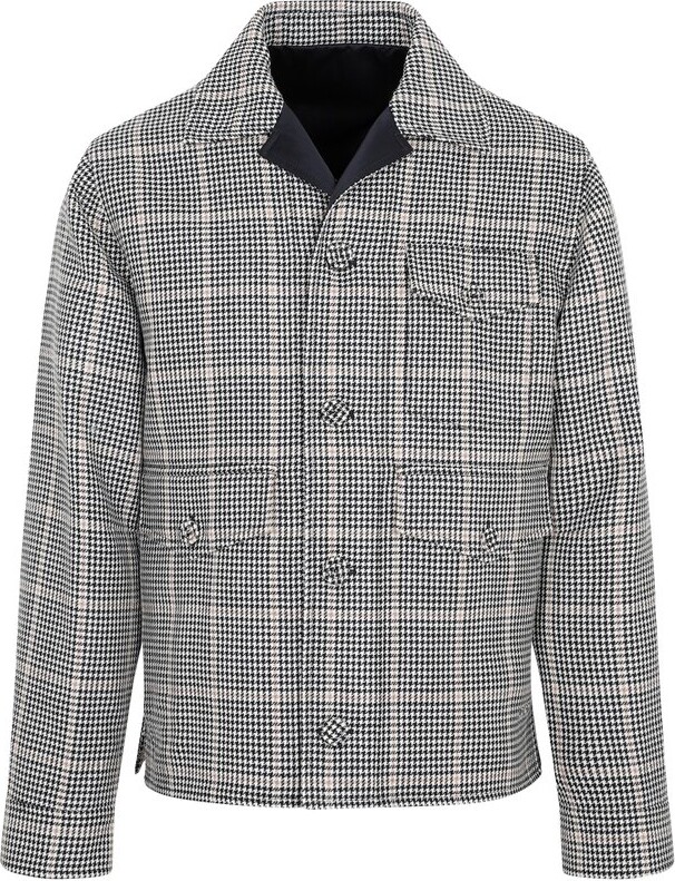 Christian Dior Checked Buttoned Jacket - ShopStyle