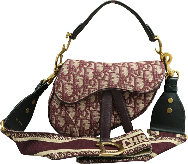 Christian Dior Saddle cloth satchel - ShopStyle Shoulder Bags