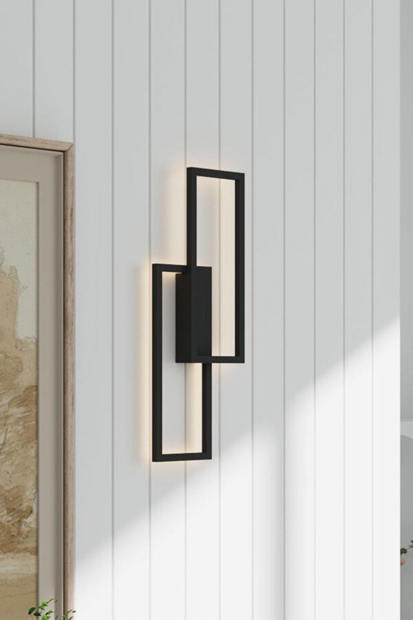 H&O Direct Industrial Rectangular Wall Light - ShopStyle