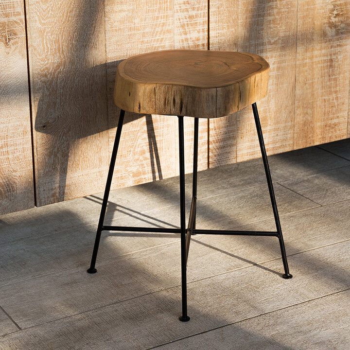 Global Explorer - Tree Slice Stool - Straight Legs - ShopStyle Furniture