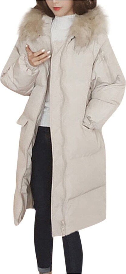 VESNIBA Puffer Jacket Women Short Womens Long Puffer Jacket Winter ...