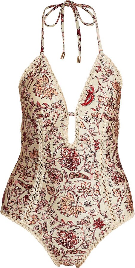 Zimmermann Vitali Keyhole Crochet One-Piece Swimsuit - ShopStyle