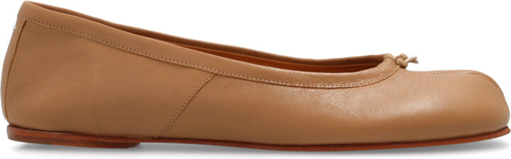 Maison Margiela ‘Tabi’ Split-toe Ballet Flats, , - Brown - ShopStyle