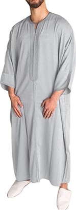 MODSGUE Thobe Men's Islam Dubai Tunics Saudi Arabian Thobe Muslim ...
