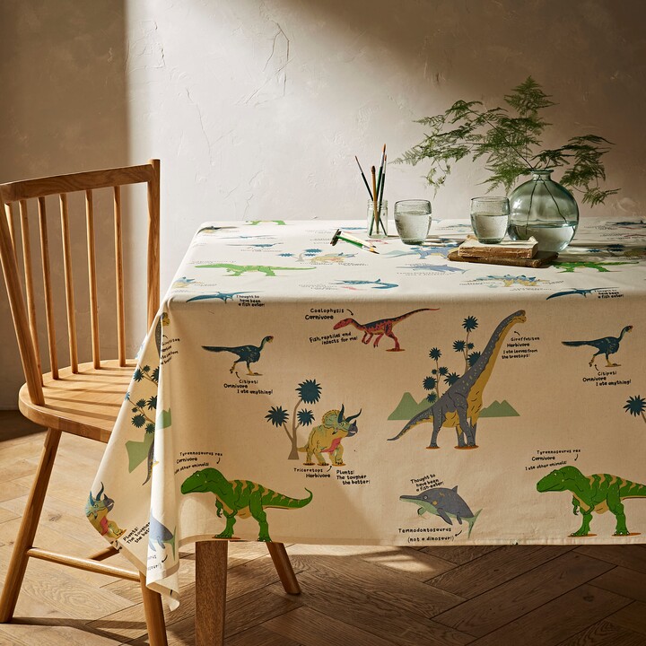 Natural History Museum Dinosaur Wipe Clean Tablecloth Natural ...