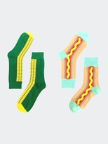 Sock Panda Two Pack of Outdoor Grill Picnic (Hot Dog and Corn on the ...