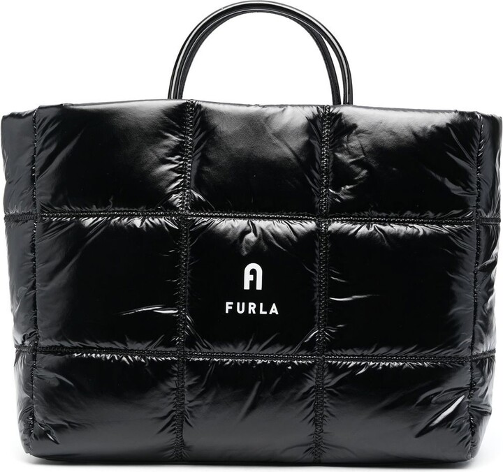 Furla Logo-Print Quilted Bag - ShopStyle