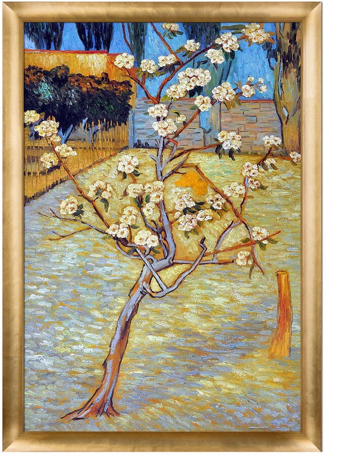 OVERSTOCK ART 'Pear Tree In Blossom' by Vincent Van Gogh Framed Oil ...