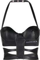 Women's Black Leather Crop Tops | ShopStyle
