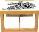 East Urban Home Ireland Map Coffee Table, Modern Calligraphic ...
