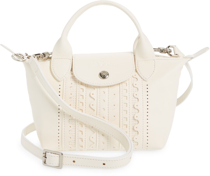 Longchamp Extra Small Le Pliage Cuir Leather Top Handle Bag - ShopStyle