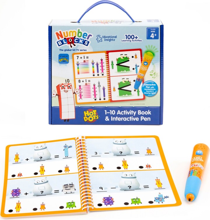 Educational Insights Hot Dots 1-10 Numberblocks Activity Book ...