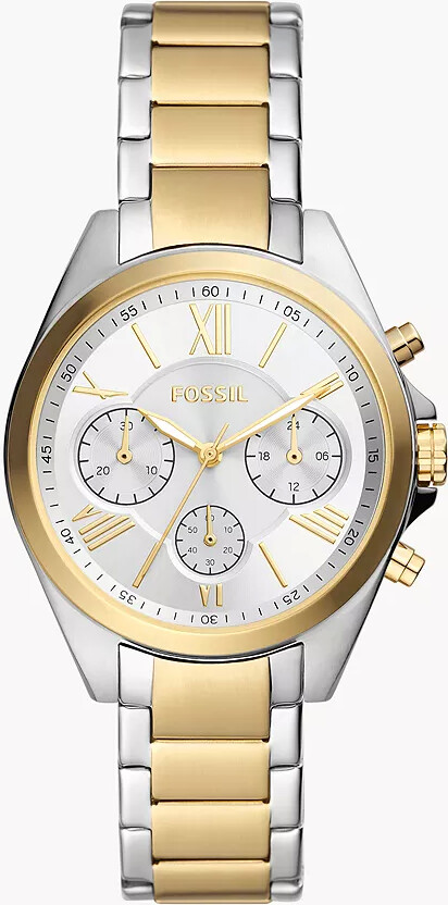 Fossil Outlet Modern Courier Chronograph Two-Tone Stainless Steel Watch - ShopStyle