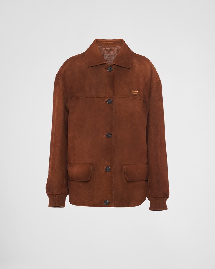 Prada Suede Jacket - ShopStyle