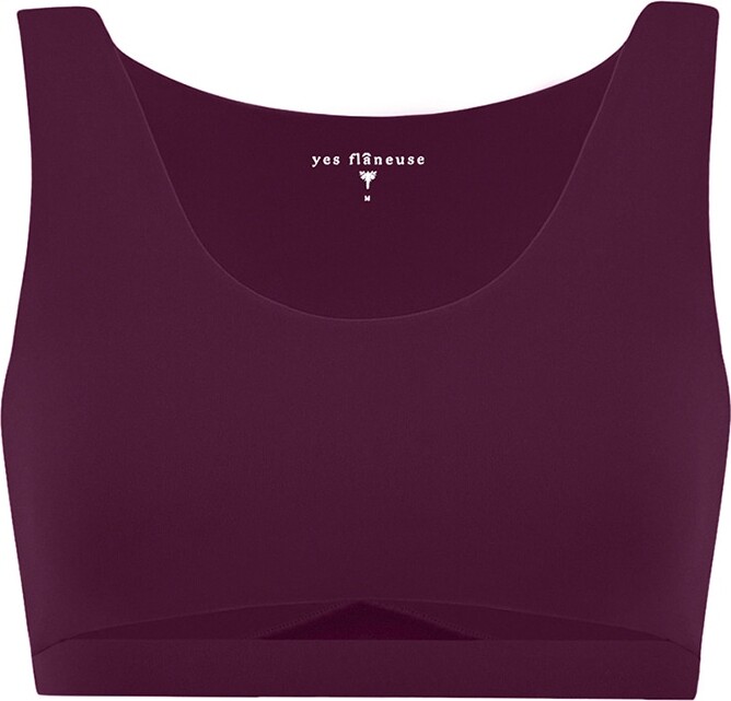 Yes Flâneuse Marcela Top With Window Cleavage Plum Caspia - ShopStyle