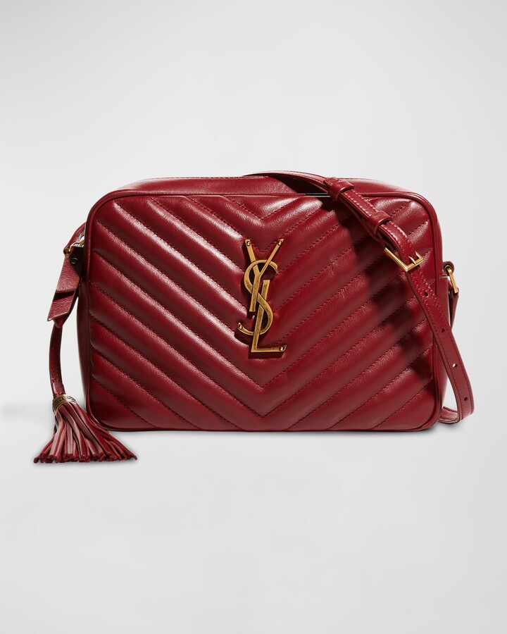 Saint Laurent Lou Medium Camera Bag with Tassel in Quilted Leather ...