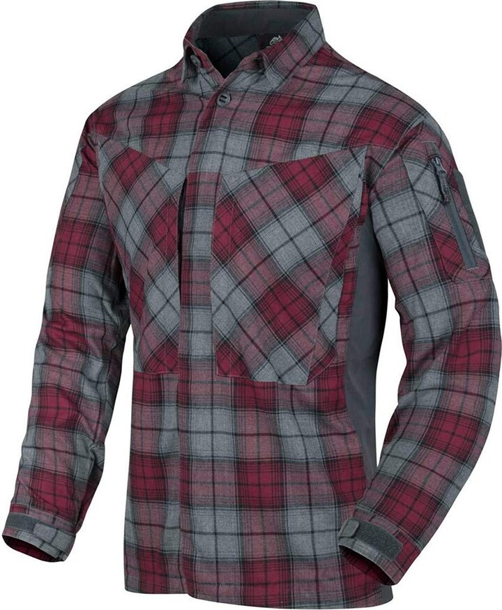 Helikon-Tex MBDU FLANNEL SHIRT RUBY PLAID L/Regular - ShopStyle