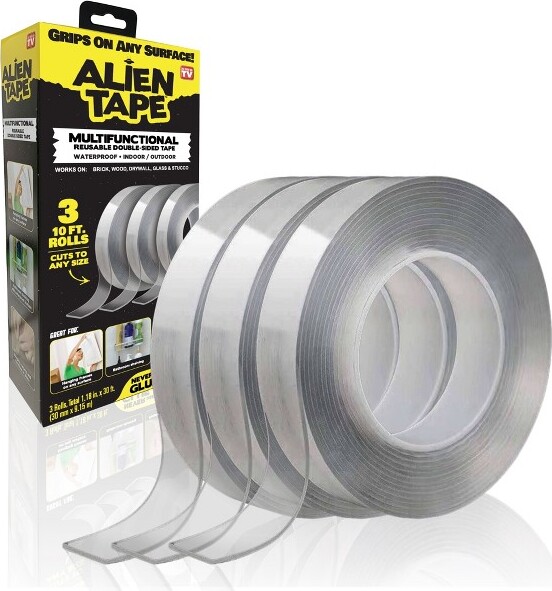 AsSeenOnTv Alien Tape Double Sided Multipurpose Removable Adhesive Grip ...
