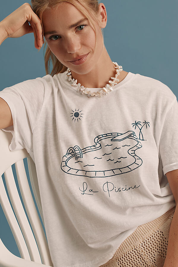Sundry La Piscine Graphic Tee - ShopStyle T-shirts