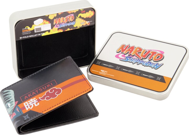 Concept One NARUTO SHIPPUDEN AKATSUKI LOGO Bifold Wallet, Slim Wallet ...