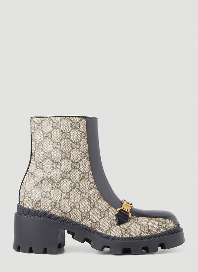 Gucci Interlocking G Supreme Boots in Black - ShopStyle