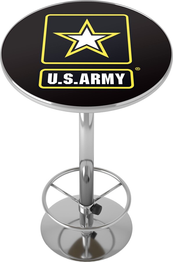 Trademark Gameroom United States U.S. Army Bar Table with Footrest ...