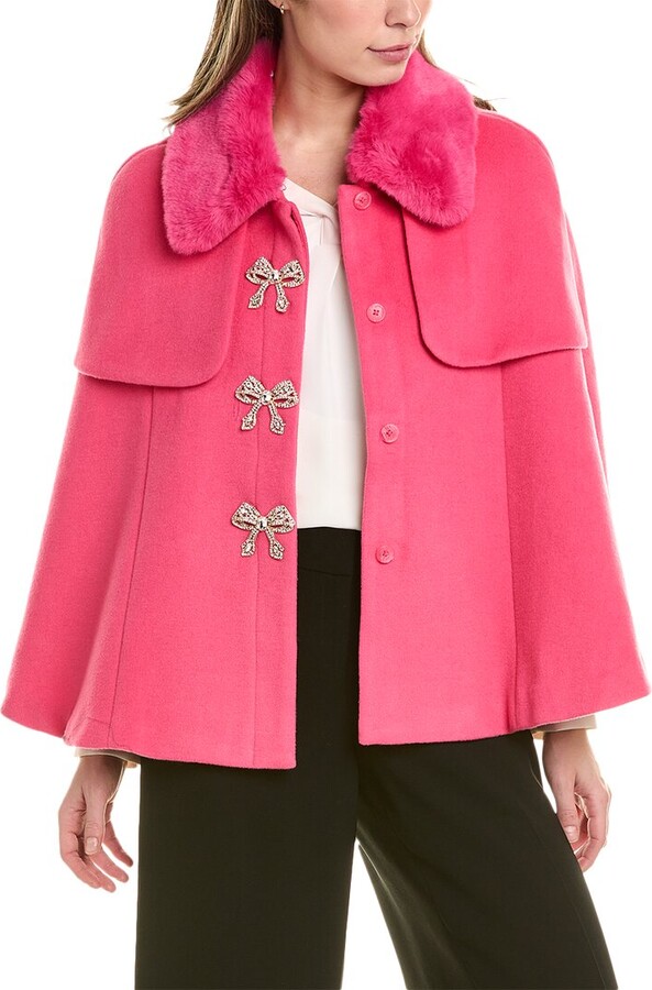 Flora Bea Nyc Aly Wool-Blend Cape - ShopStyle